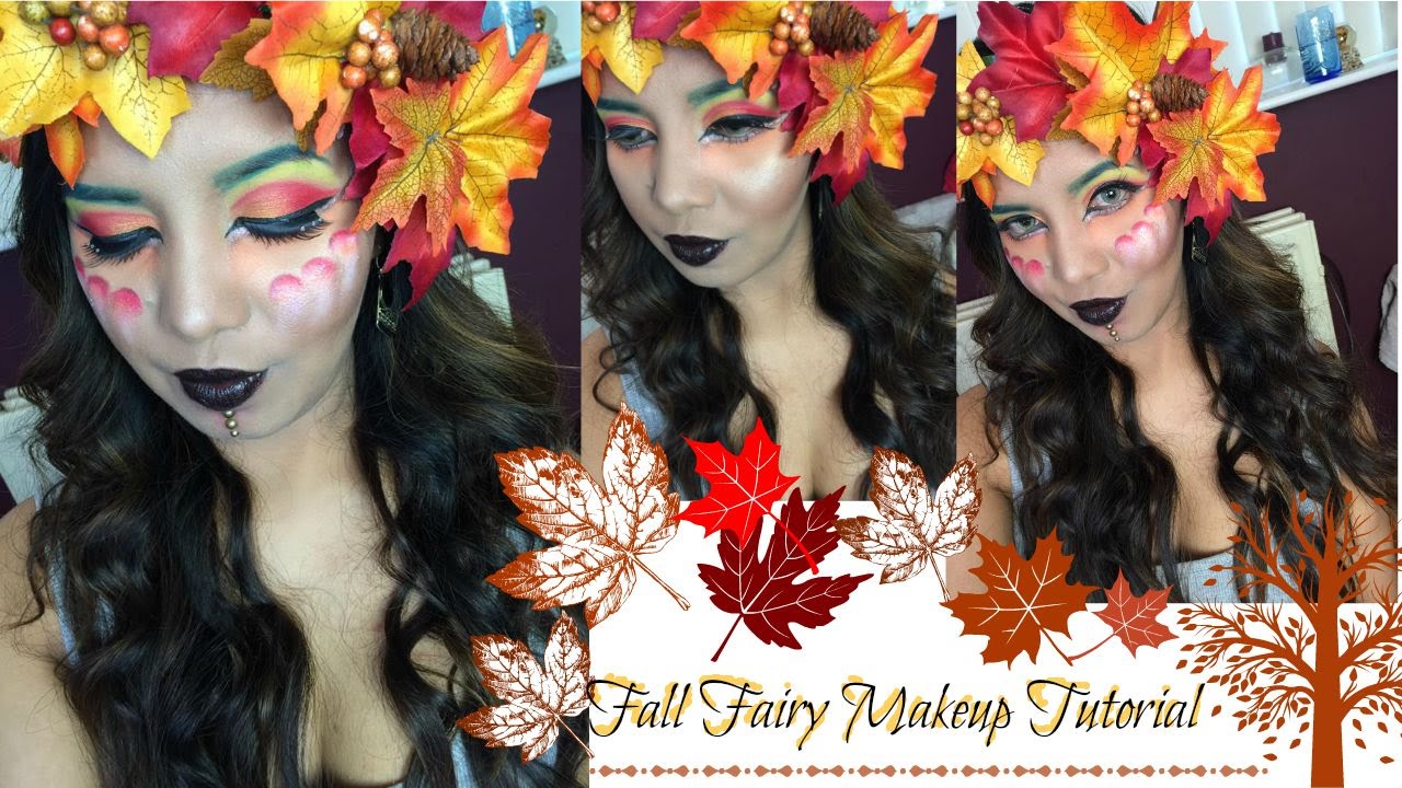 ♔☮ Fall Forest Fairy Makeup Tutorial (Halloween 2015) | CaydaaWardrobe ...