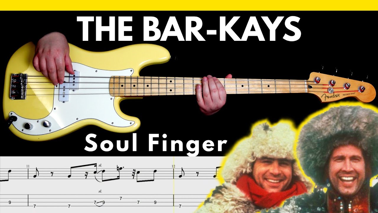 The Bar-Kays - Soul Finger [1967] | BASS Cover | Notation + TABS - YouTube