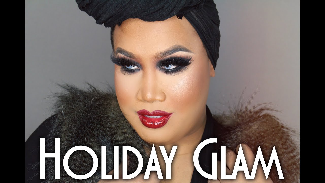 Drag Glitter Smokey Eye with Red Lips | PatrickStarrr - YouTube