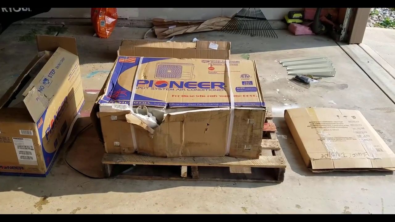 DIY mini split compressor in basement Part 1 - YouTube