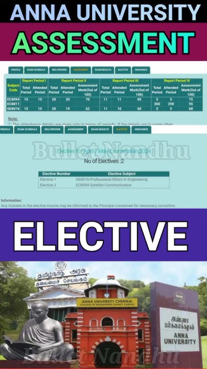 How to Check Internal Marks & Elective in Anna University #shorts# ...