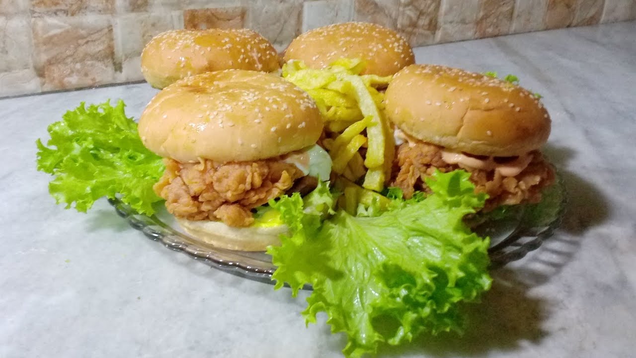 Crispy Zinger burger with special sauces by Zarjis Life - YouTube