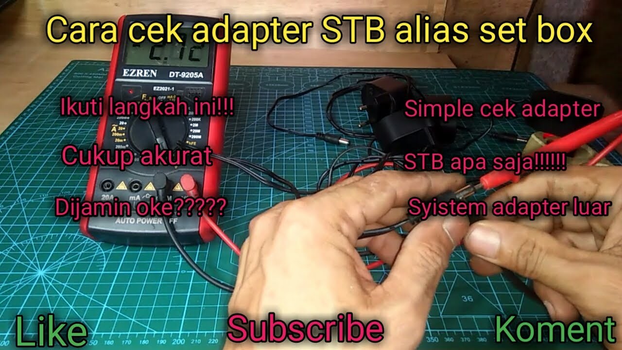 Cara cek adapter STB alias set box cukup mudah dipraktekan!! - YouTube