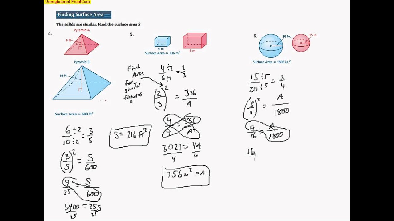 8 4 Surface Areas Volumes Of Similar Figures YouTube 8-4-surface-areas-volumes-of-similar-figures-youtube