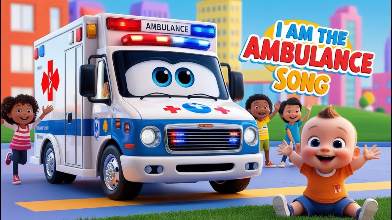 I Am the Ambulance 🚑 | Kids' Ambulance Song | Fun Emergency Vehicle ...