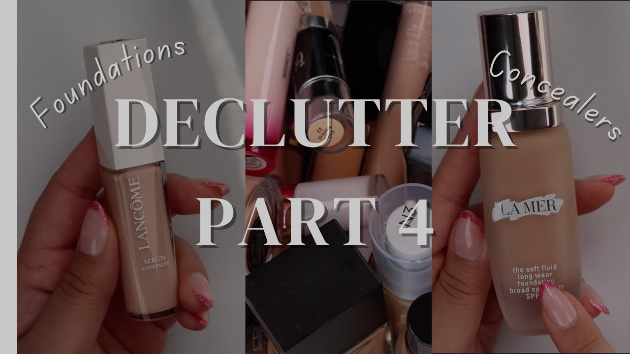 2023 MAKEUP INVENTORY/DECLUTTER PART 4: FOUNDATIONS/CONCEALERS - YouTube