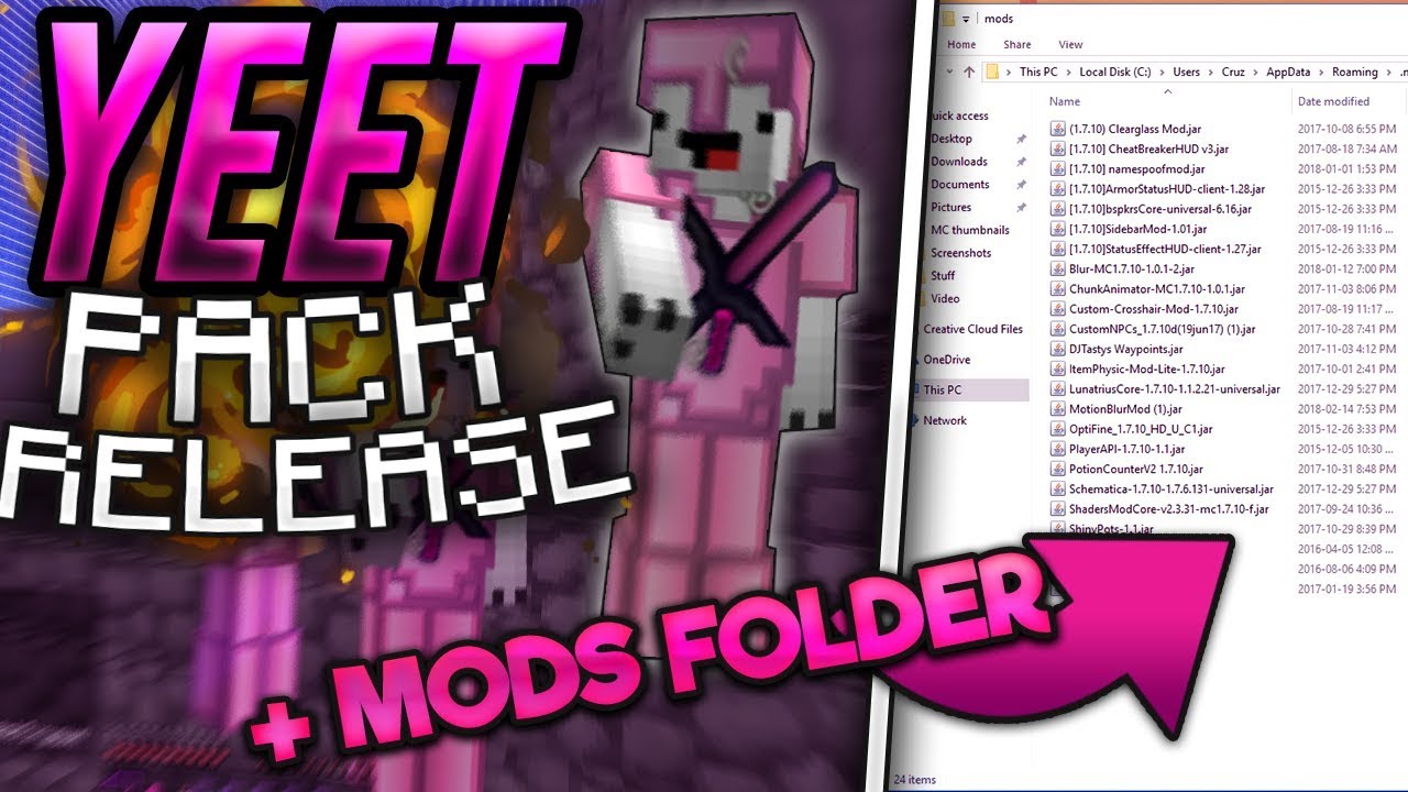 Official YEET Pack Release [512x] + Mods Folder Release! 1.7.10 / 1.8.9 ...