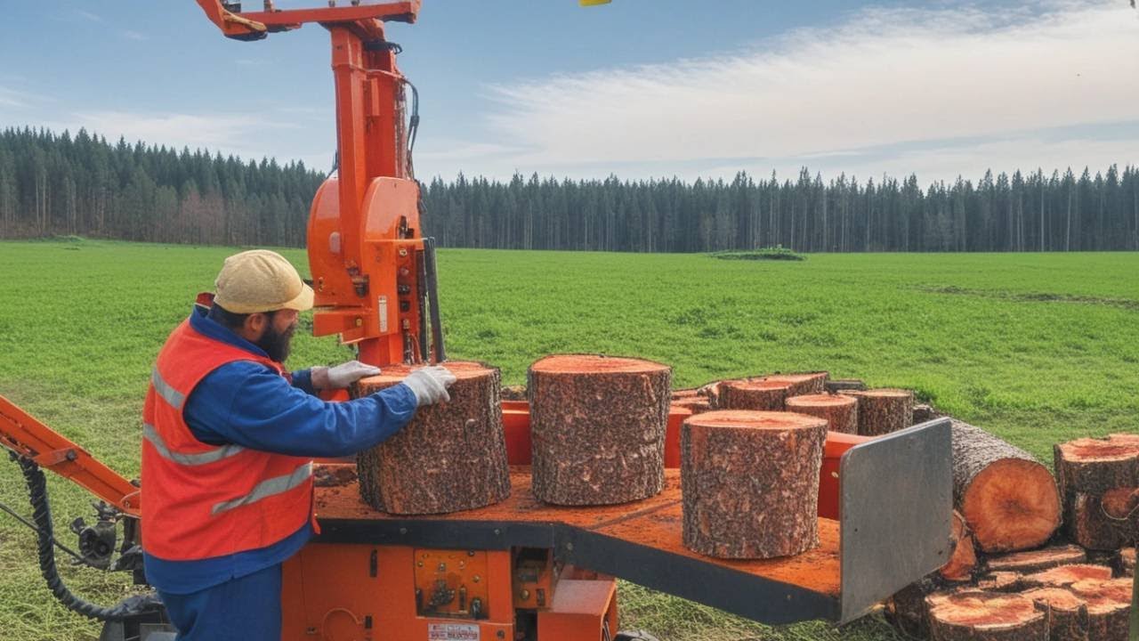 Fastest Automatic Firewood Processing Machine | Homemade Modern Wood ...