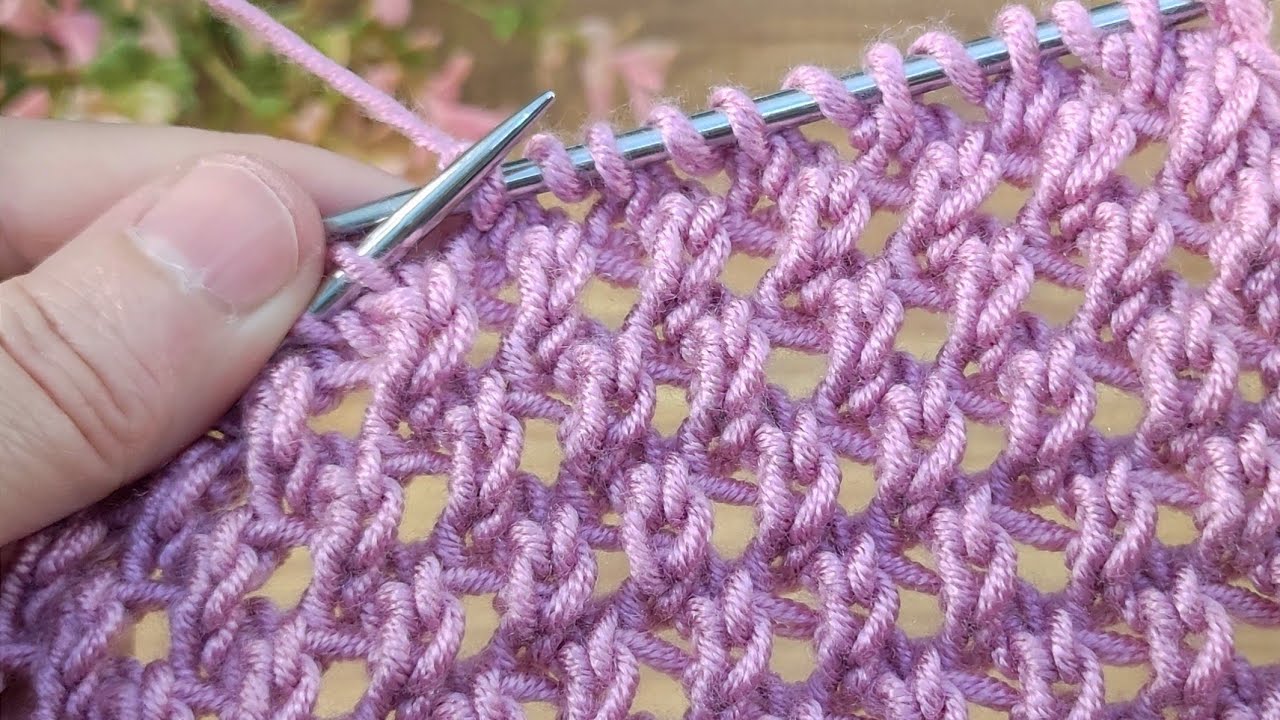 Openwork seasonal knitting pattern - YouTube