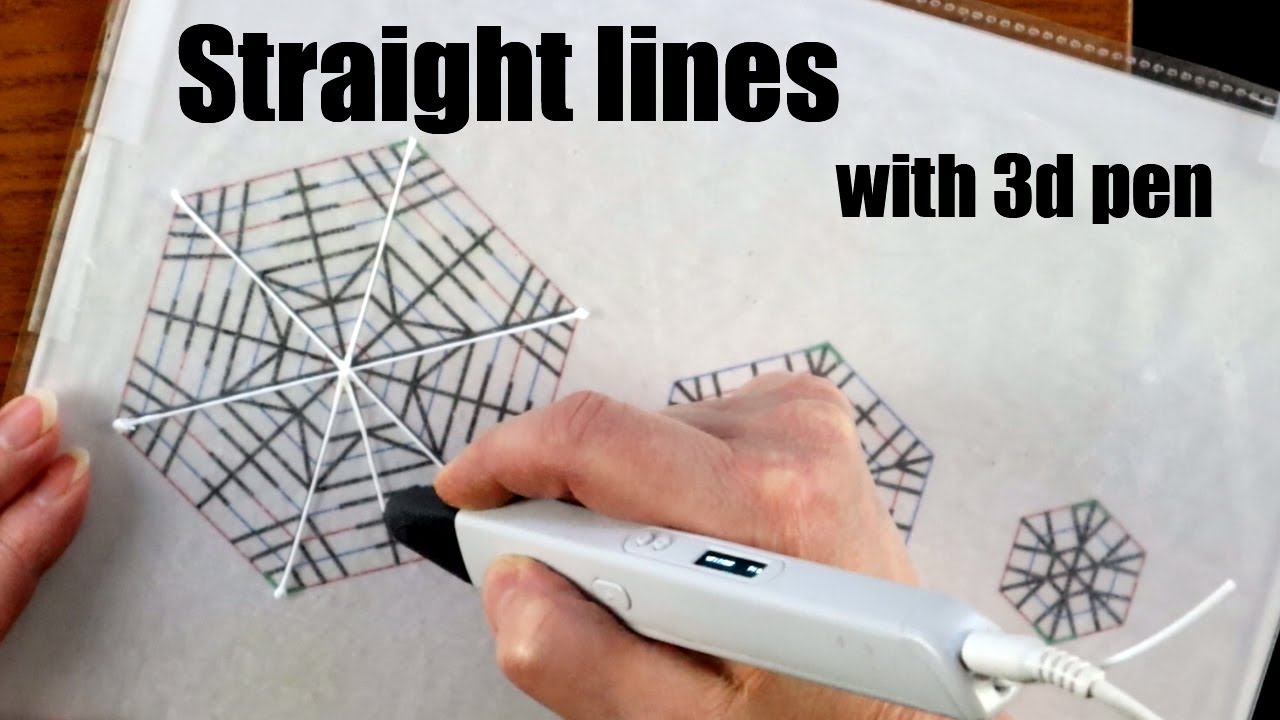 3d pen basics: Straight lines - YouTube