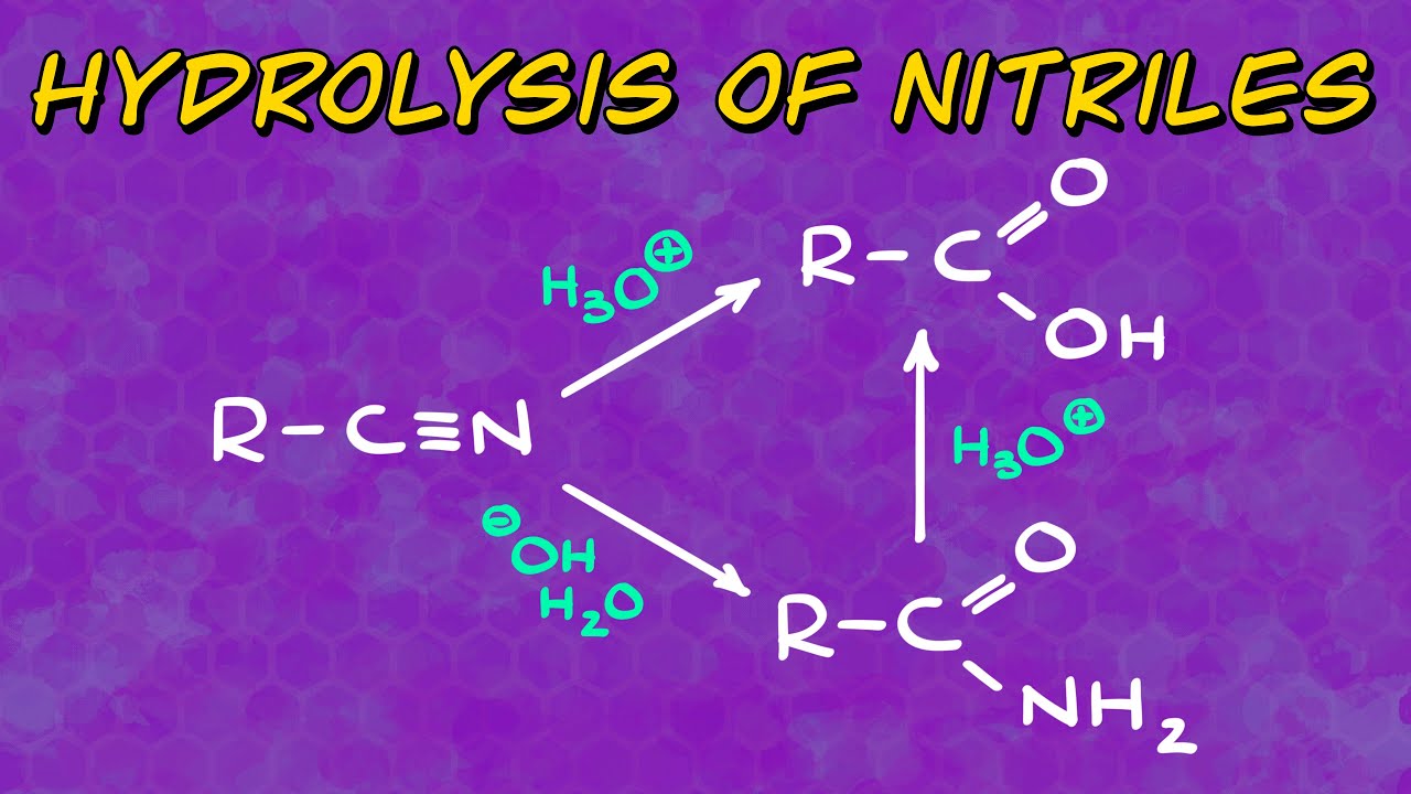 Hydrolysis of Nitriles Explained! (Basic and Acidic Conditions) - YouTube