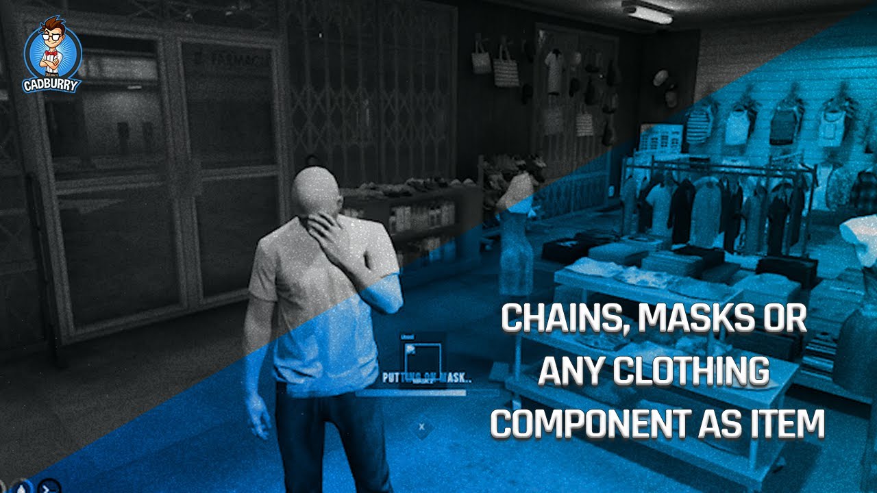 Clothes / Chains / Masks / Any clothing component as item - YouTube