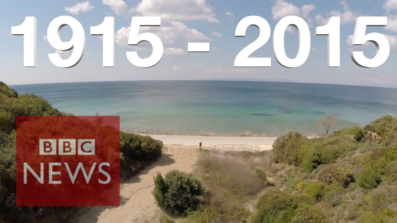 Gallipoli: Drone video of WWI battlefield - BBC News - YouTube