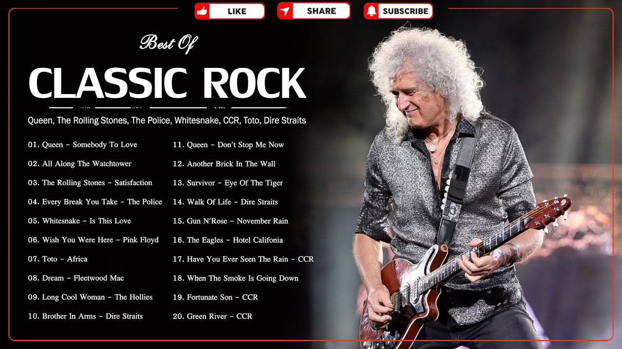 Classic Rock Medley 60s 70s 80s - CCR, Led Zeppelin, The Eagles, Dire ...