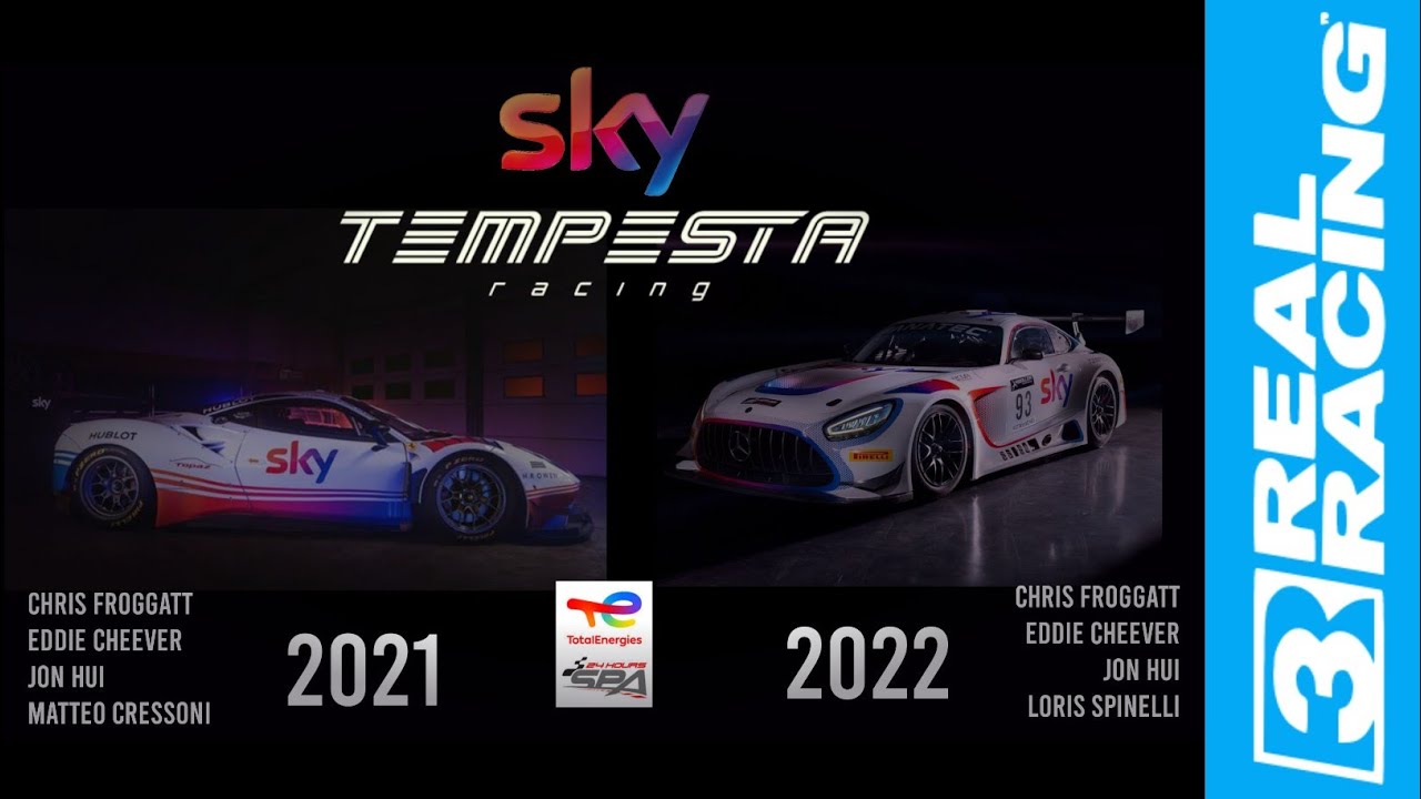 SKY TEMPESTA RACING LIVERY | 2019 & 2022 GTWCEU | 24H of SPA | REAL ...