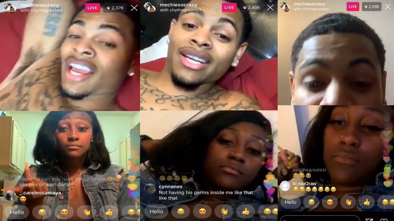 ChyTheGreatest and Mechie So Crazy on Instagram Live | September 27th ...