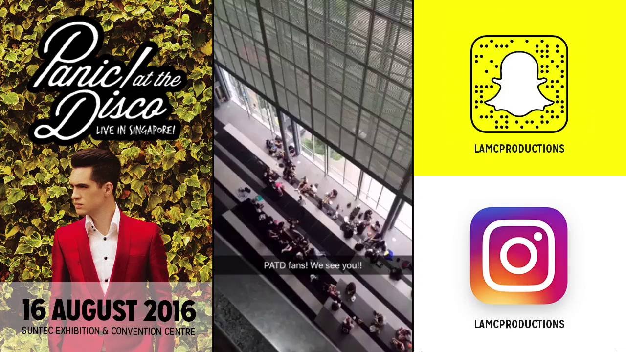 Panic At The Disco - Snapchat & Instagram Story - YouTube