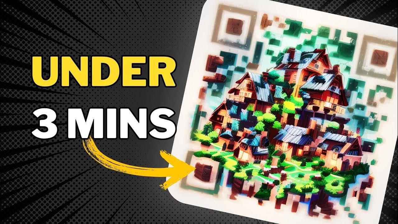 How to Create Artistic but SCANNABLE QR Codes in Stable Diffusion Under 3 Mins - YouTube