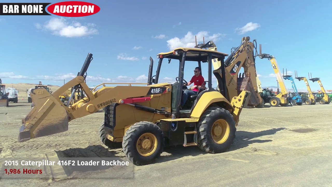 2015 Caterpillar 416F2 Loader Backhoe - YouTube