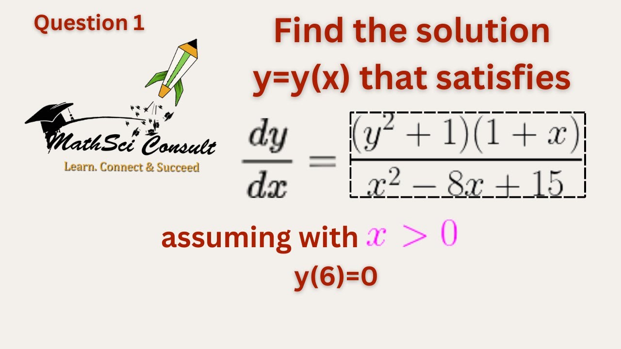 How to Solve First Order Separable Differential Equations | Lesson A ...