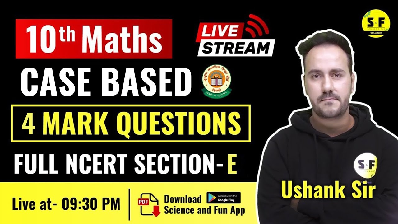 Class 10th Board Complete NCERT Maths Most Important Question With ...