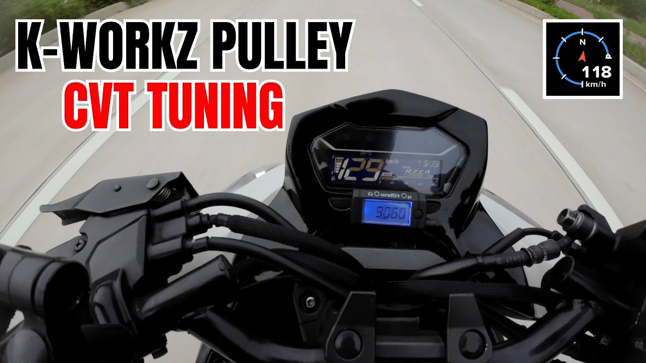 Honda Click 125i | KWORKZ Pulley Set CVT Tuning - YouTube