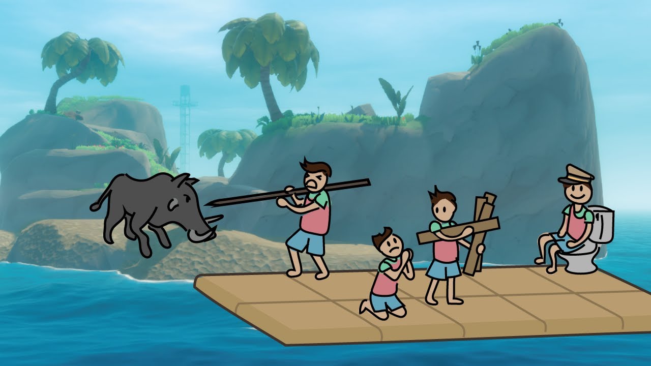 The most unorganized group of people on a raft - YouTube