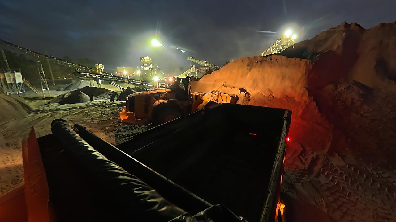 Sand Stockpiling 23 Tons | Dump Truck ASMR | Quarry Haulin - YouTube