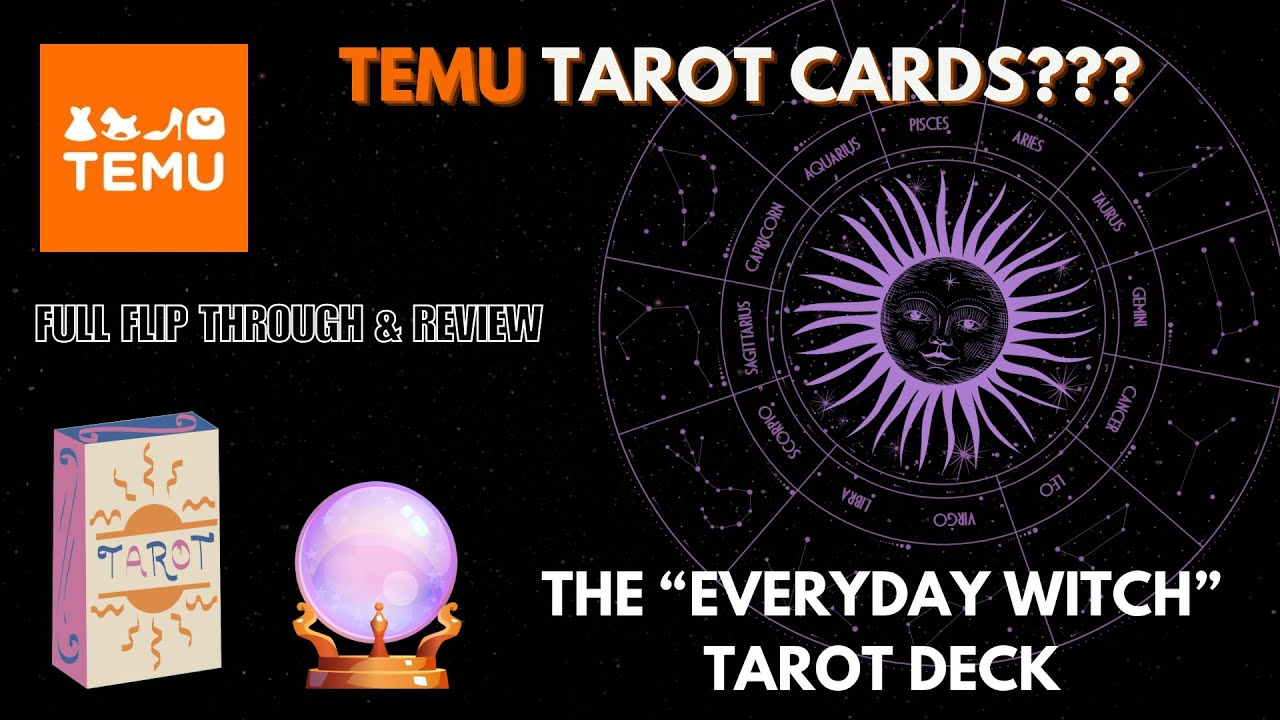 TEMU Tarot Cards Flip Through & Review- The Everyday Witch Tarot Deck ...