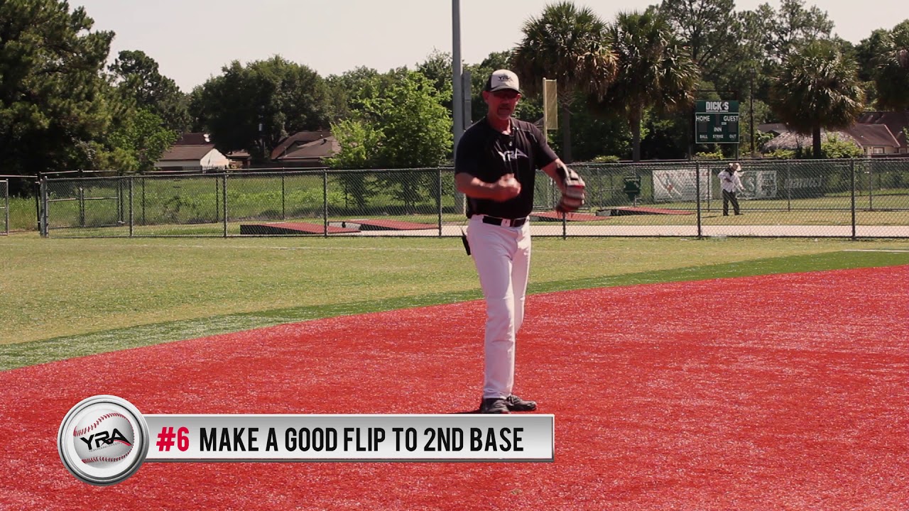 Baseball: 2nd Base Fielding- Double play, ball hit at you, squared up ...