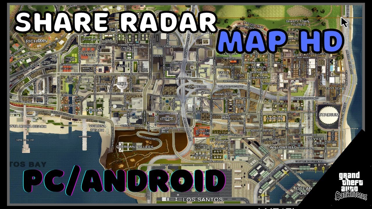 Share Radar Map HD PC/Android - Gta San Andreas Multiplayer... - YouTube