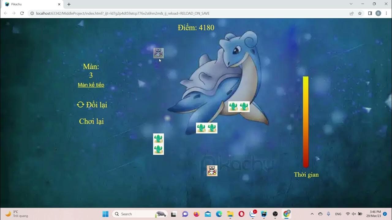 Demo game Pikachu - 7 stages - YouTube
