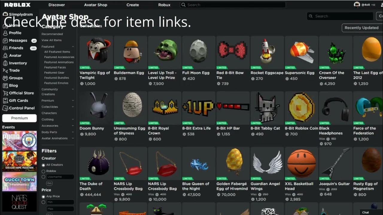 ROBLOX ITEMS THAT WILL GO LIMITED (Aug 2022) - YouTube