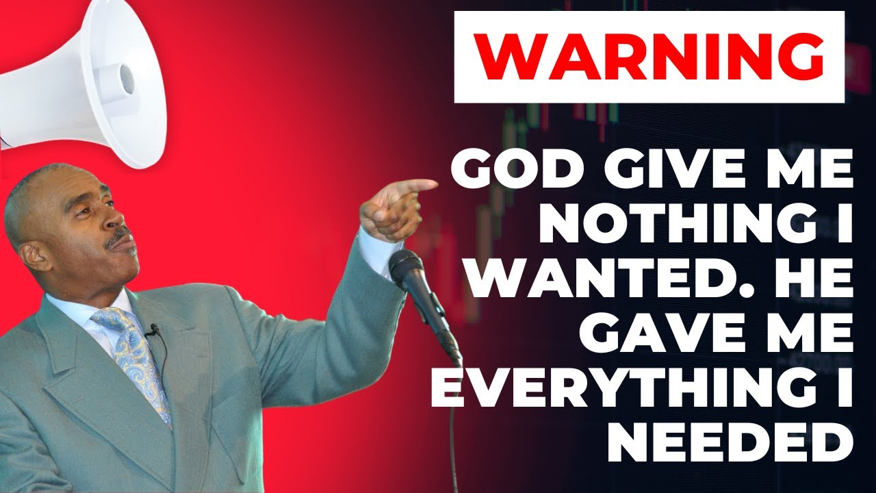 Pastor Gino Jennings 2023 - God give me nothing I wanted. He gave me ...