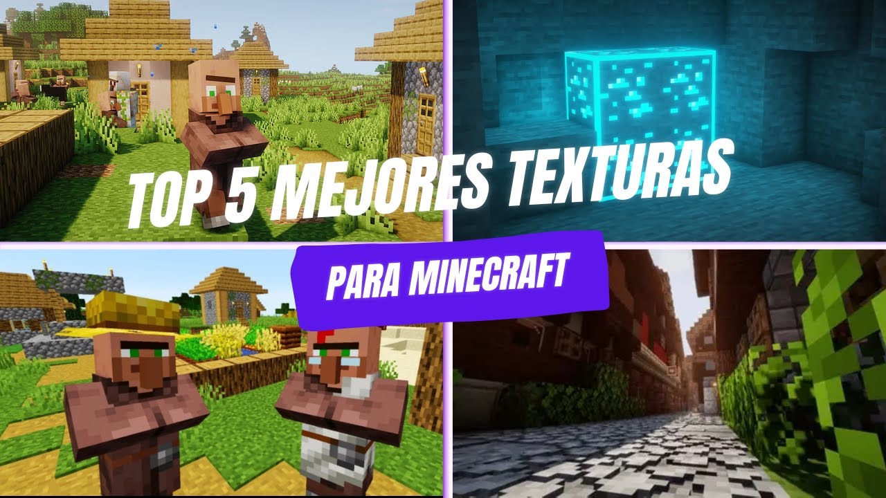Top 5 mejores paquetes de texturas para tu minecraft - YouTube
