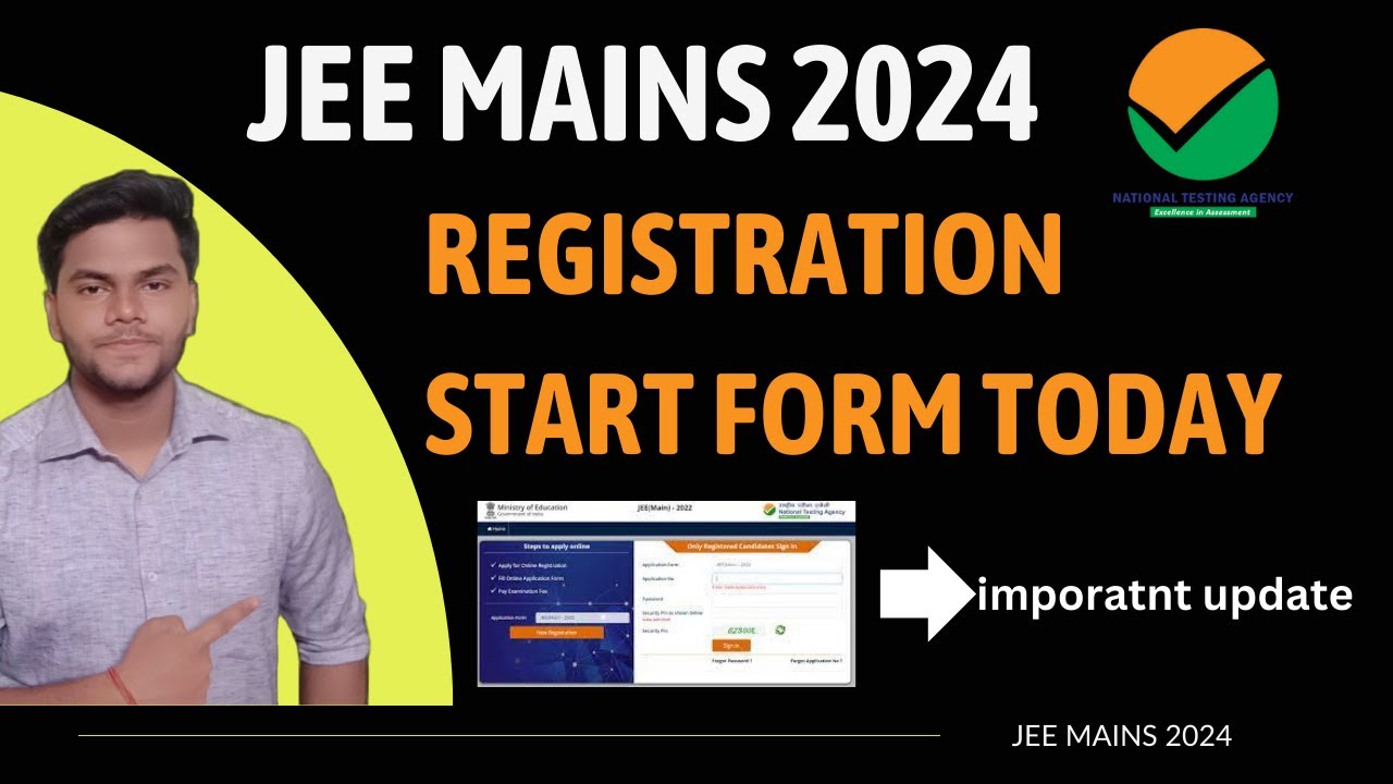 JEE MAINS 2024 REGISTRATION START FROM TODAY 🥳 | STEP BY STEP ...