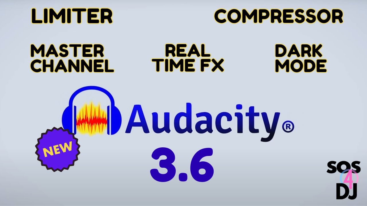 Audacity 3.6 Master Channel-Limiter-Compressor-Dark Mode - YouTube