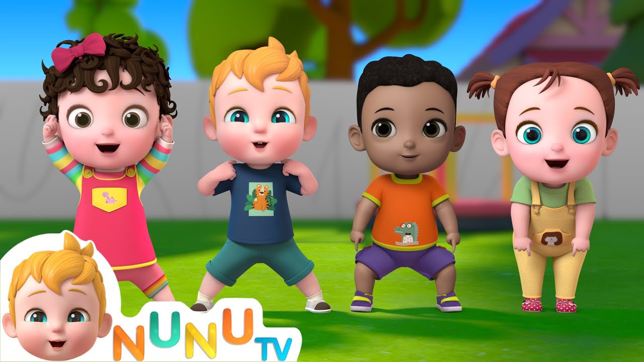 Head Shoulder Knees and Toes + More Kids Songs | NuNu Tv Nursery Rhymes ...