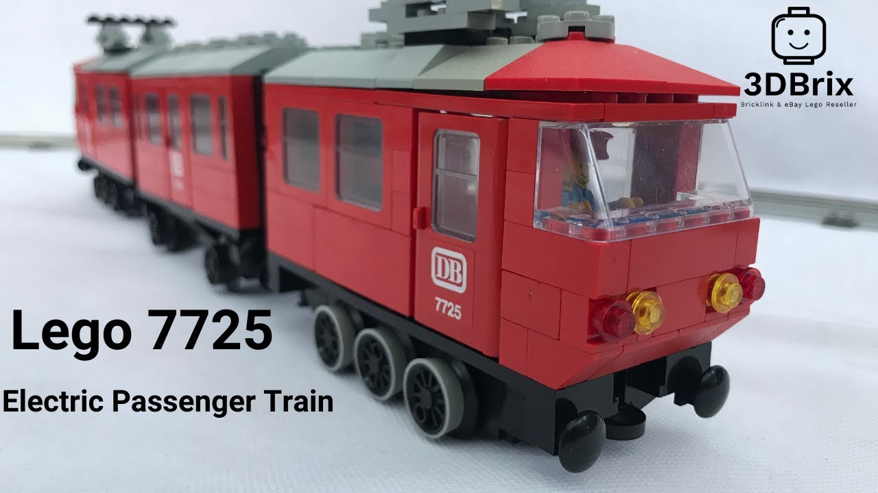 Lego 7725 - 12v Electric Passenger Train - YouTube