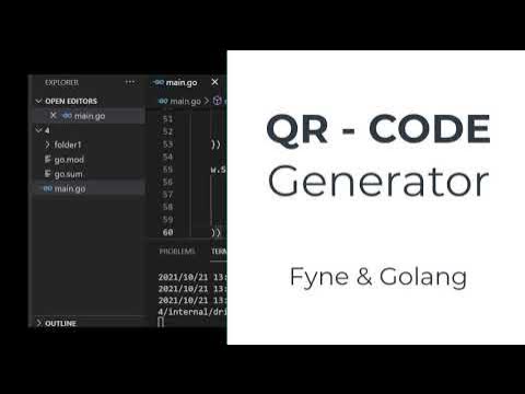 QR-Code Generator - Fyne Golang GUI Tutorial 64 - YouTube