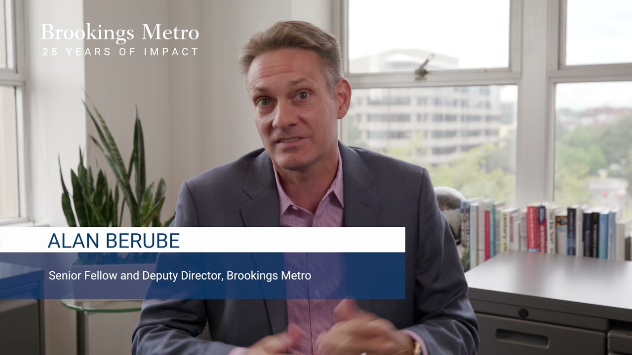 Alan Berube conveys Brookings Metro’s 25 years of impact - YouTube