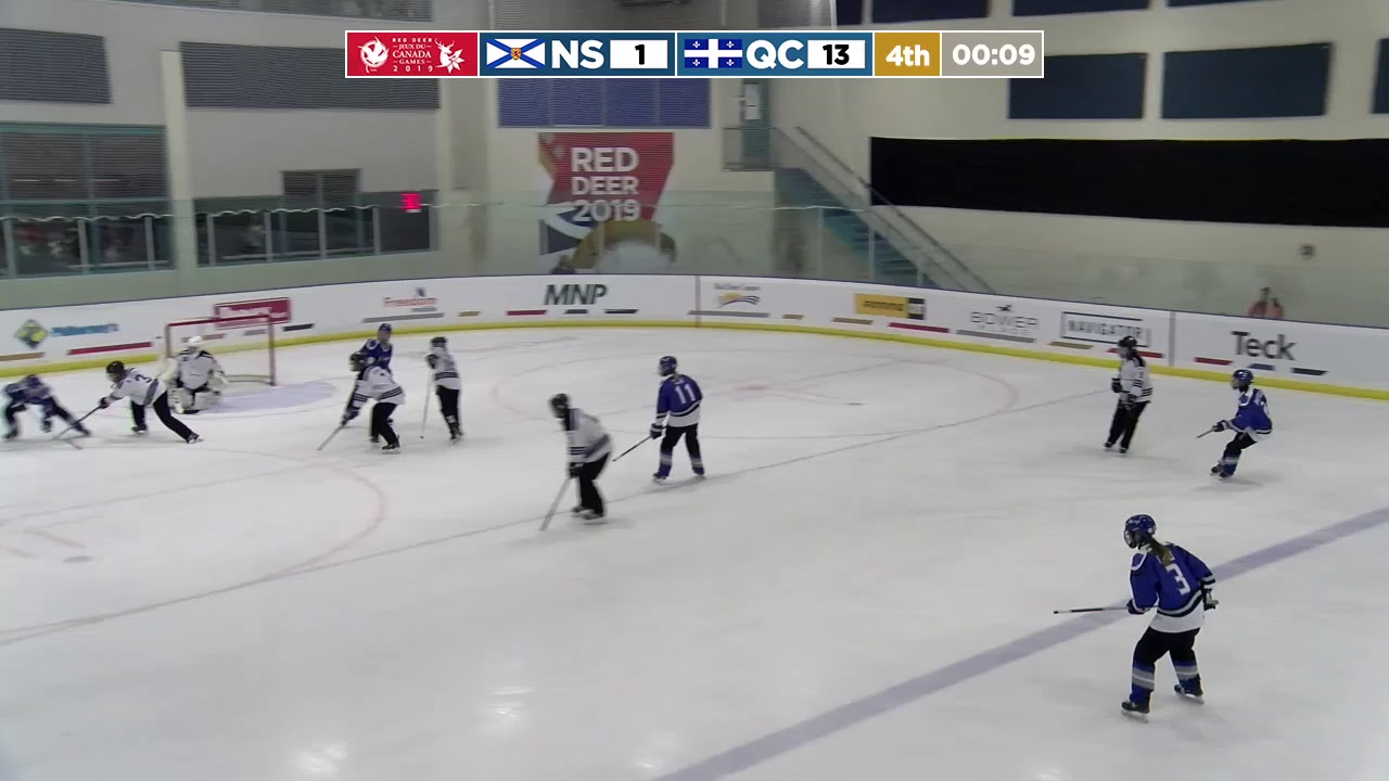2019 CWG - Ringette - Game 20 - NS vs QC - YouTube