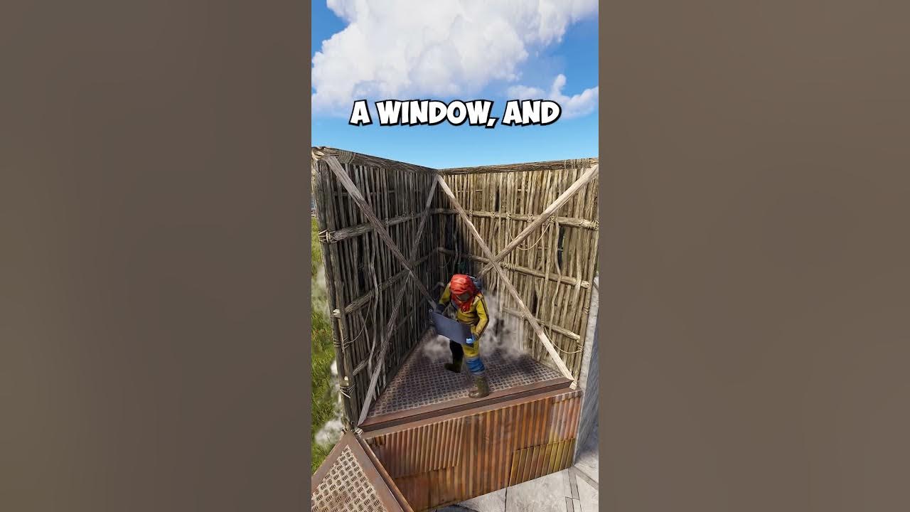 Building a Bunker Starter Base in RUST - #rust #rustgame #rustshorts #rustclips #rusttips # ...