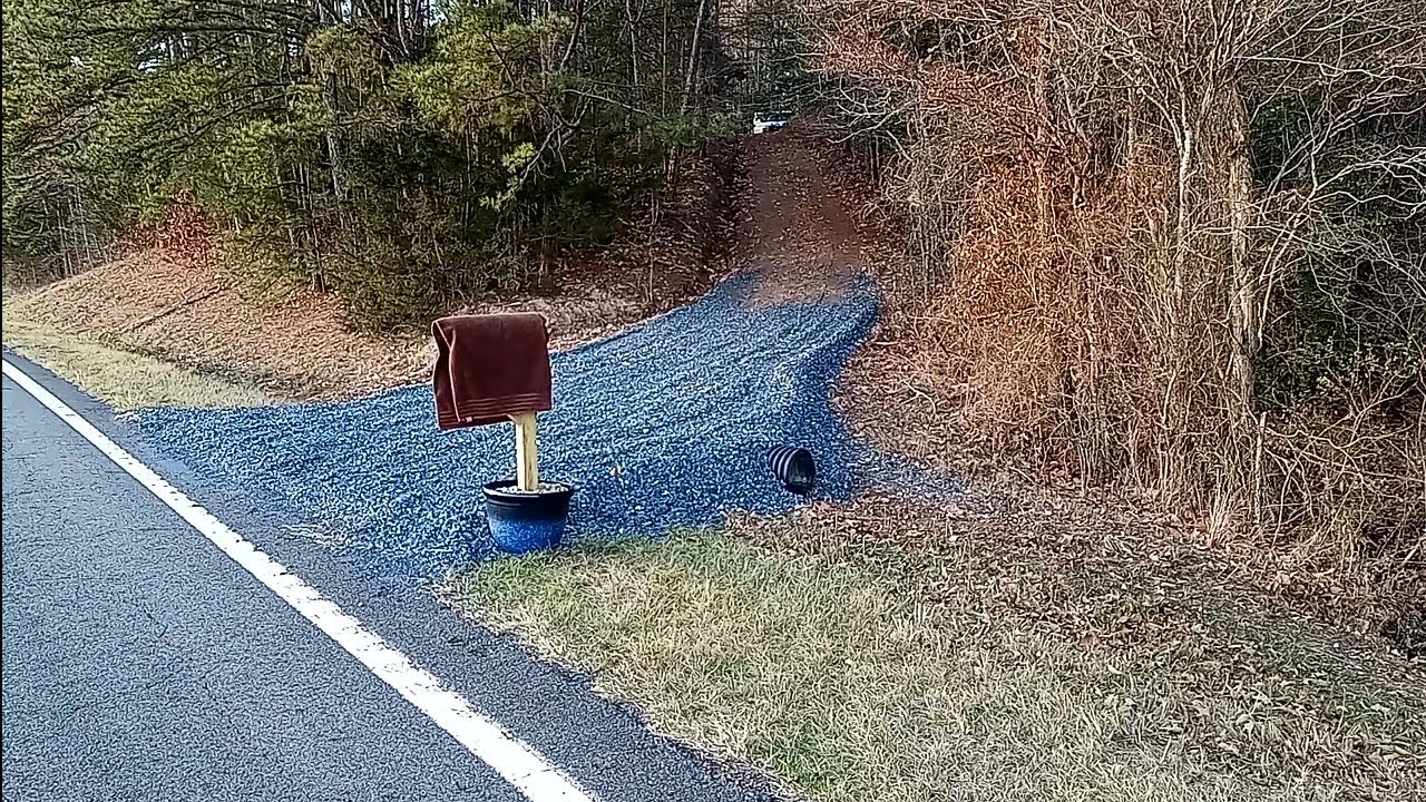 Work Done to My Super Steep Mountain Driveway - YouTube