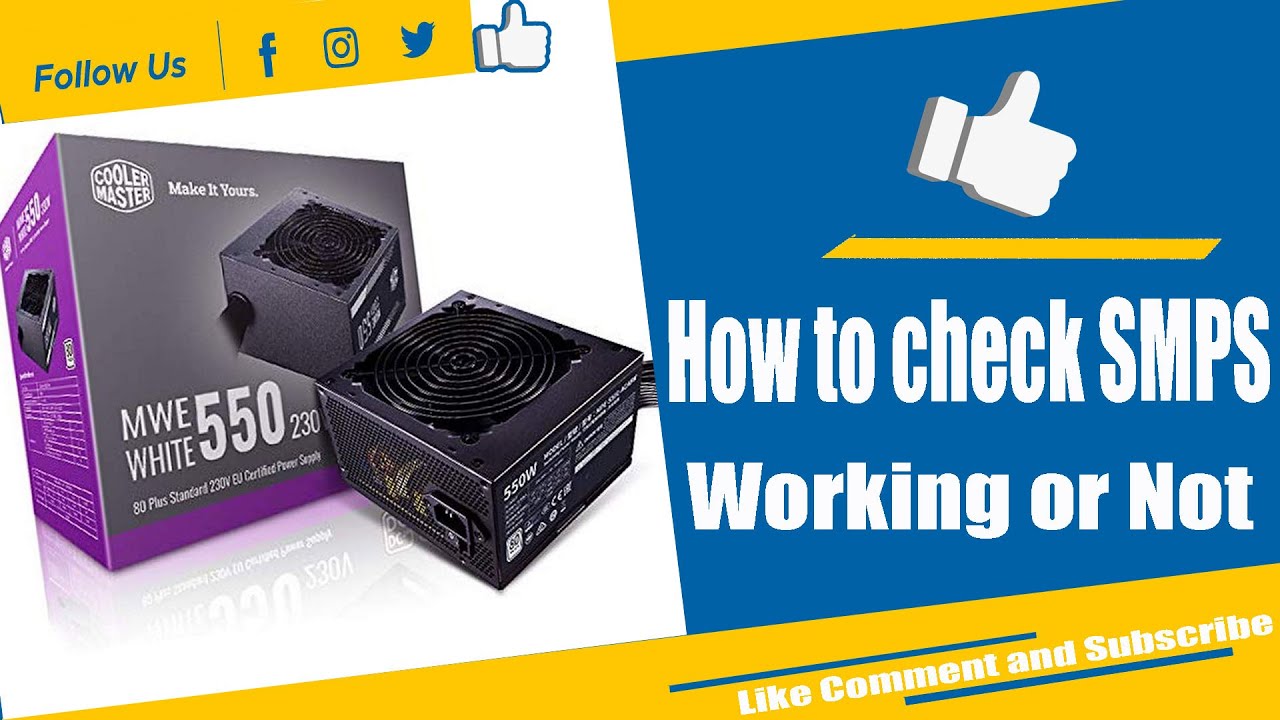 How to check smps is working or not - YouTube