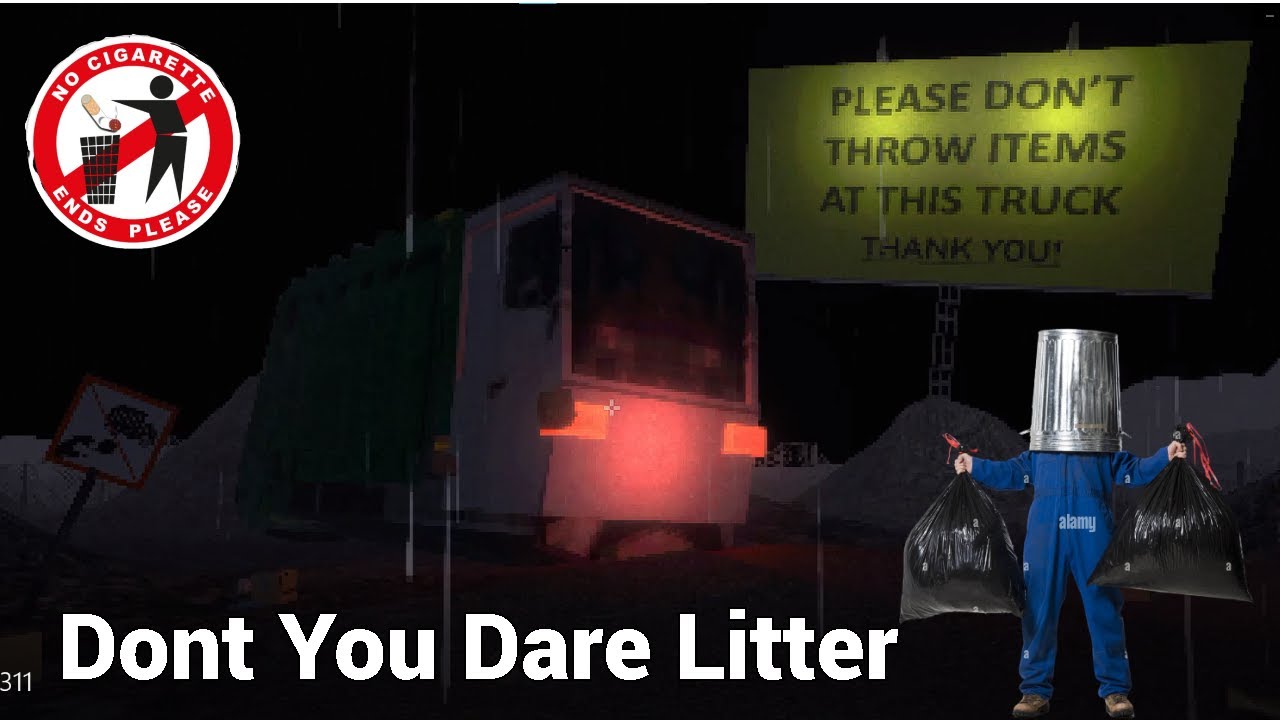 Cleaning Garbage has never bin so scary : Please Don't Litter - YouTube