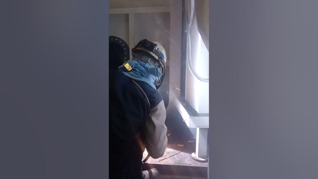 FCAW welding 2g and 3v position - YouTube