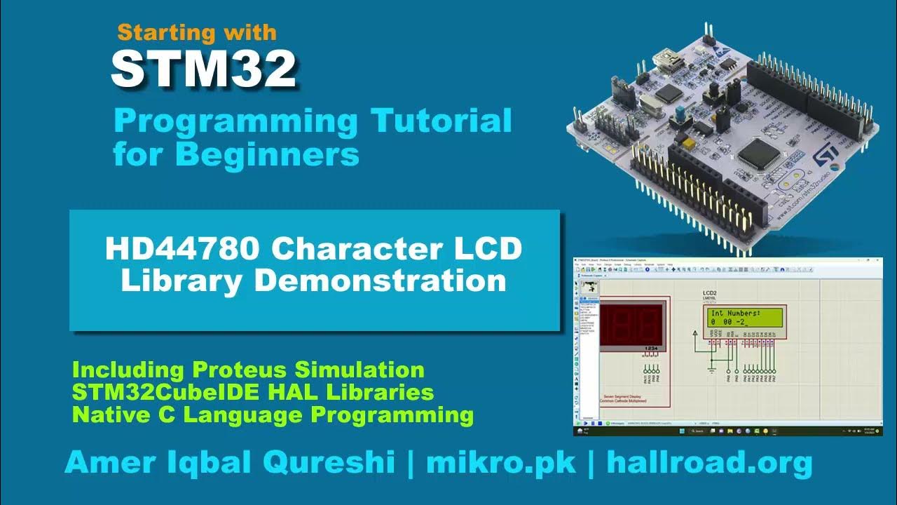 Stm32 For Beginners Demonstration Of Lcd Library Youtube