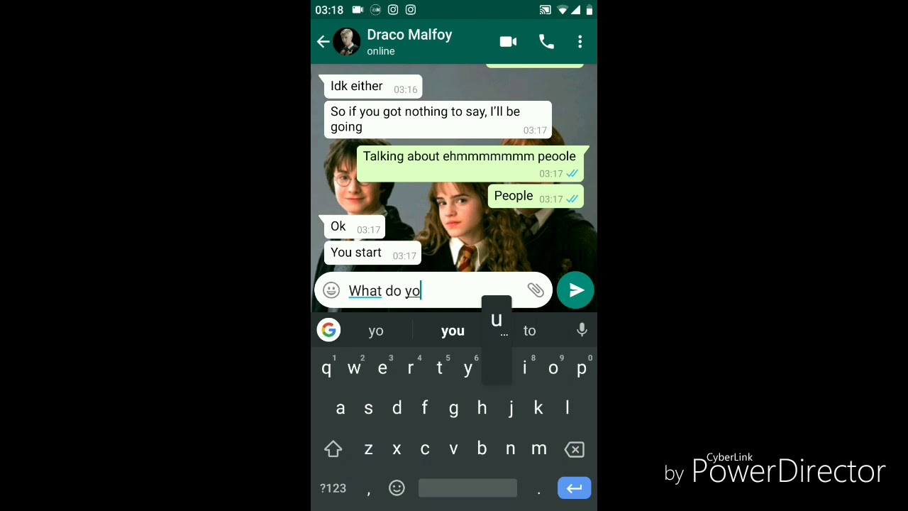 Drarry~texting story~4 - YouTube