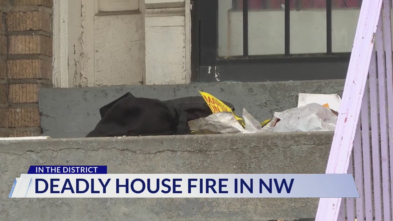 Man dies after being rescued from fire in DC - YouTube